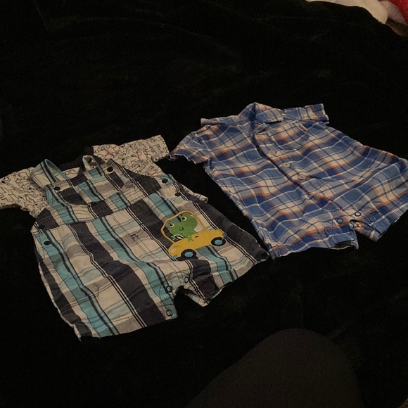 One Pieces | Overalls9 Months Turquoise Dark Gray And White Blue Orange ...